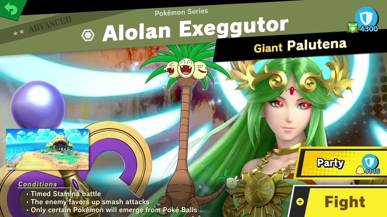 445. Alolan Exeggutor - Fair Spirit Battle - Super Smash Bros. Ultimate ...
