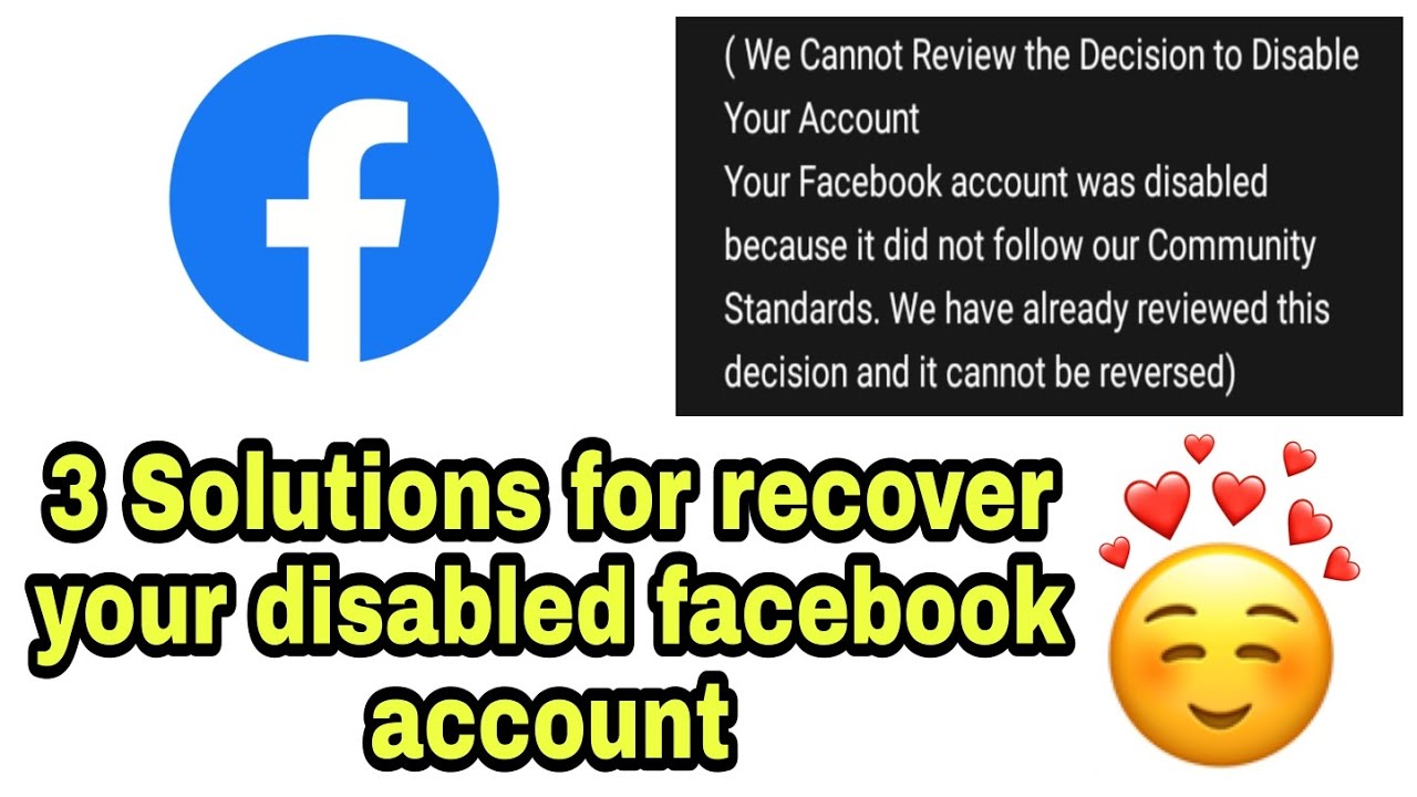 How to recover disabled facebook account | Recover disabled fb account ...