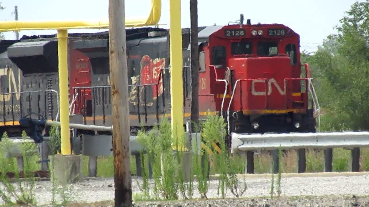 CN 2128 15th Anniversary Unit Sitting in CN Yard - YouTube