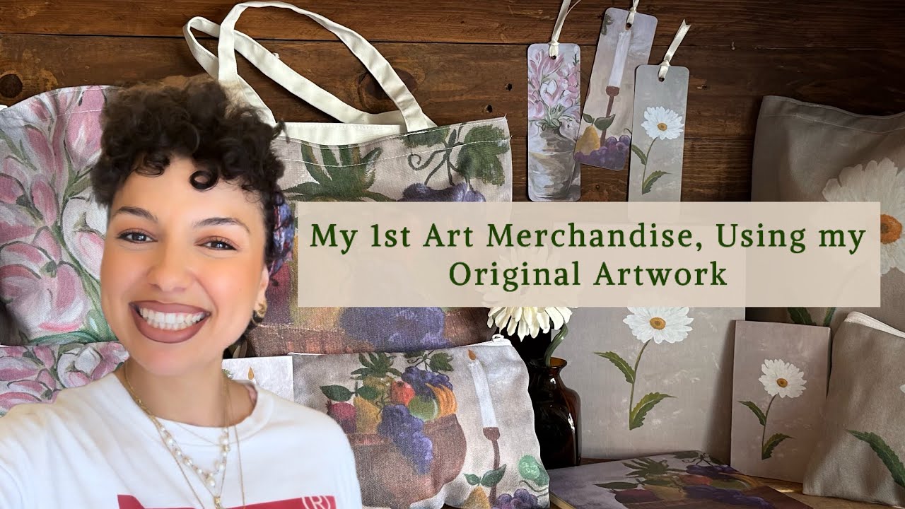 My 1st Art Merchandise, Using my Original Artwork + Painting Prints ...
