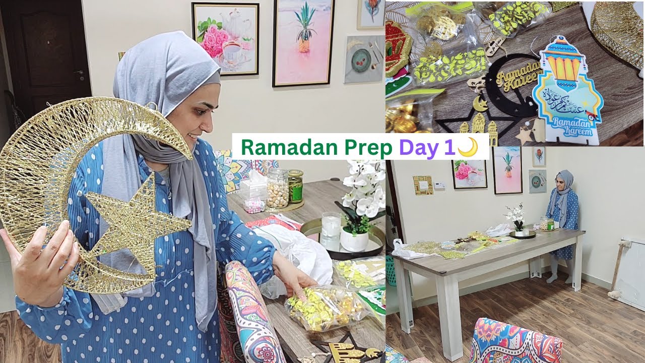 🌙Ramadan Prep Day 1 - New Dining Room Setting 🥰️ Meri Ramzan Decoration ...