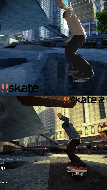 EA Skate Vs Skate 2 Comparison - YouTube