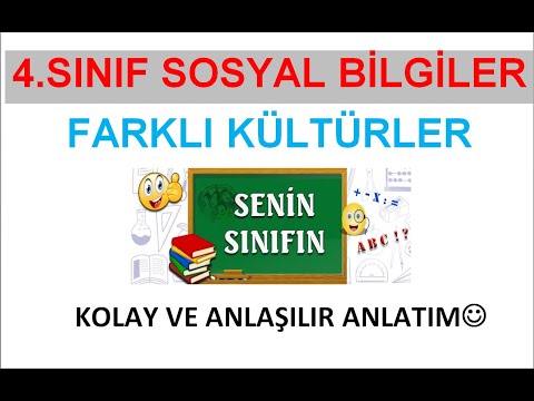 4.SINIF SOSYAL BİLGİLER.  FARKLI KÜLTÜRLER