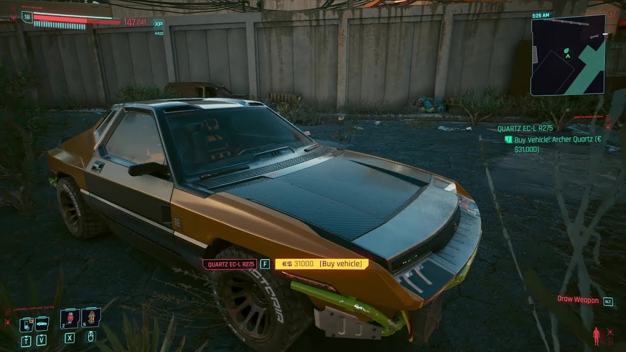 QUARTZ EC LR275 | ALL PURCHASABLE VEHICLES | CYBERPUNK 2077 WALKTHROUGH ...