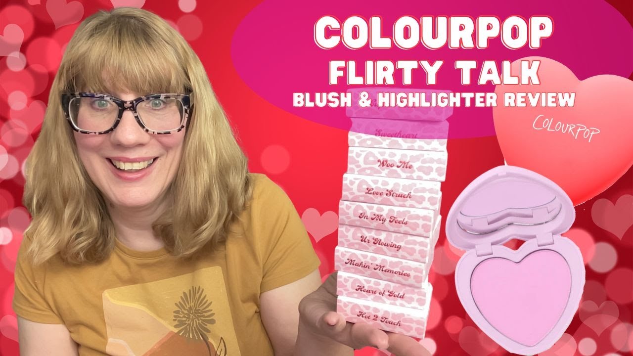 COLOURPOP Flirty Talk Valentine's Day Blush & Highlighter Review - YouTube