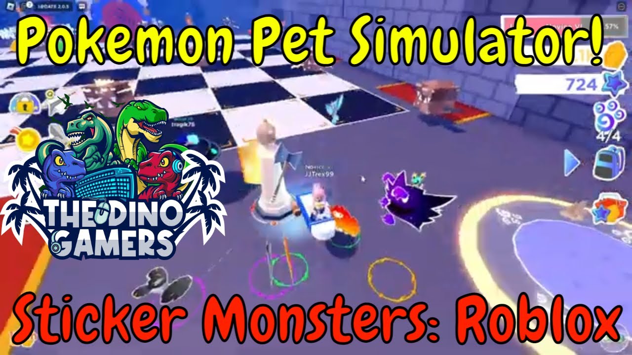 Pokemon simulator?? - Sticker Monsters +Codes - Roblox - YouTube
