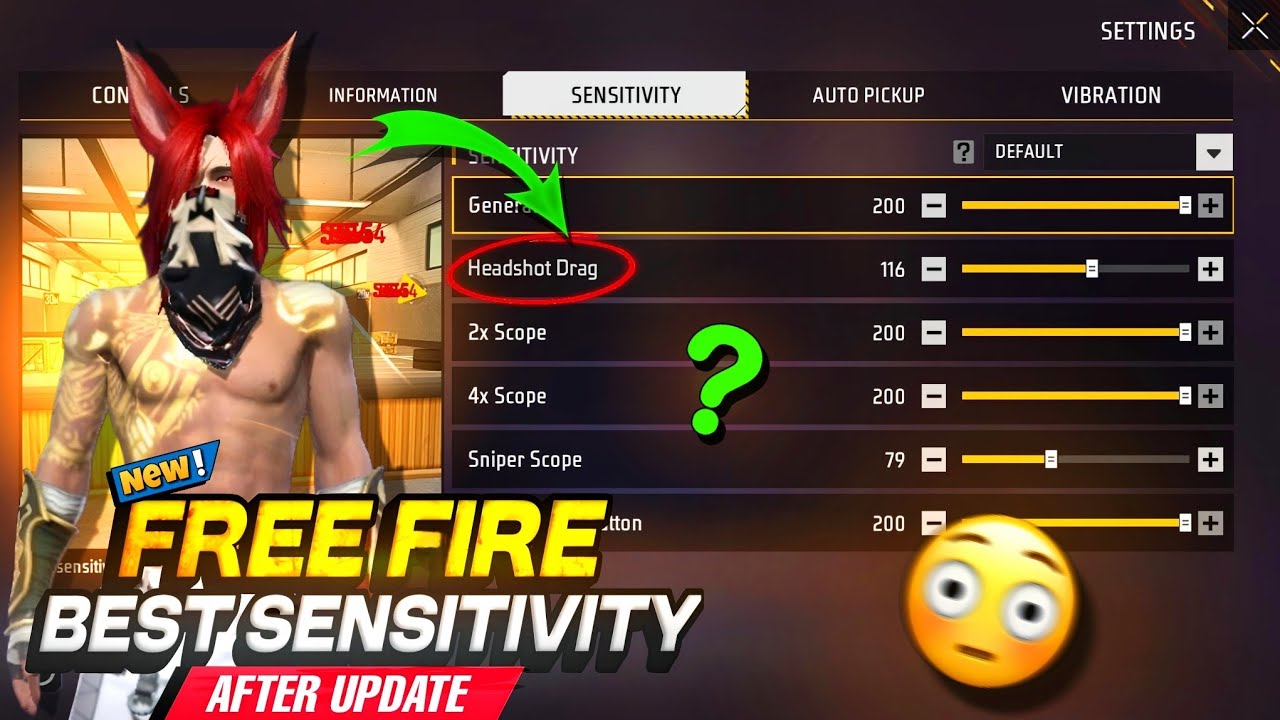 Free Fire Pro Player Best Sensitivity 2025🔥| Best Headshot Sensitivity ...