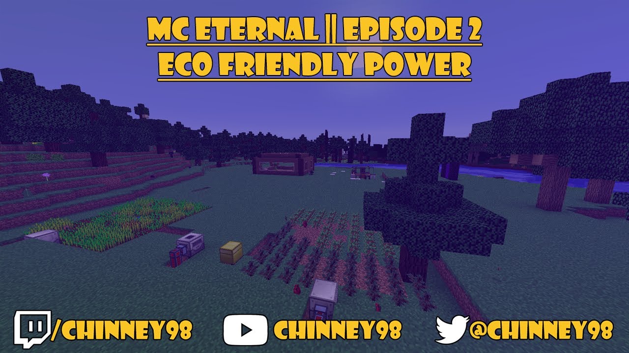 Modded Minecraft Server || MC Eternal || Episode 2 - Eco Friendly Power - YouTube