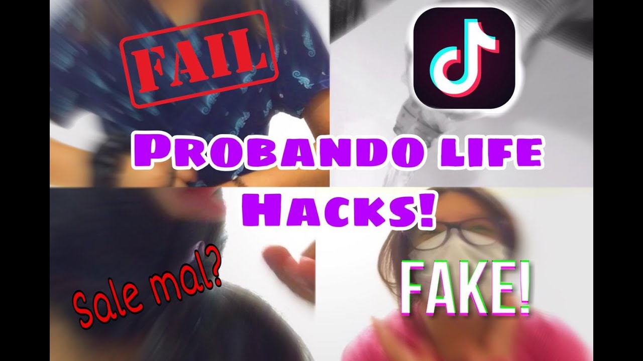 Probando life hacks de TIKTOK!!sale mal??-vale y mich- - YouTube