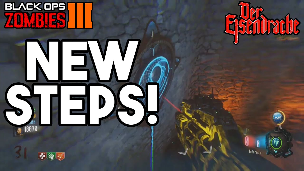 DER EISENDRACHE "NEW EASTER EGG STEPS" GAMEPLAY! Bo3 Zombies Der ...