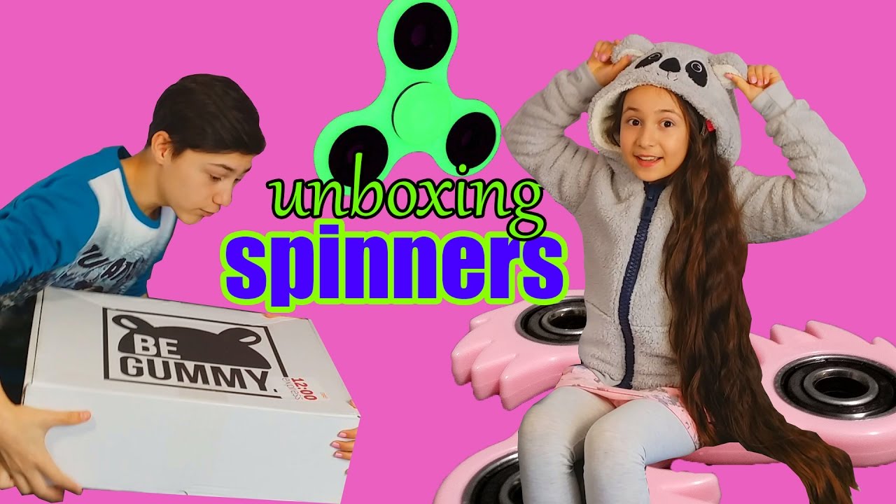 WOW! COLIS AVEC DES SPINNERS DE BEGUMMY,TESTE,SPINNERS NEON! - YouTube