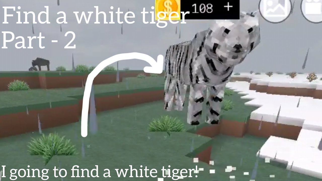 How to find a white tiger in mini block craft. Part 2 - YouTube