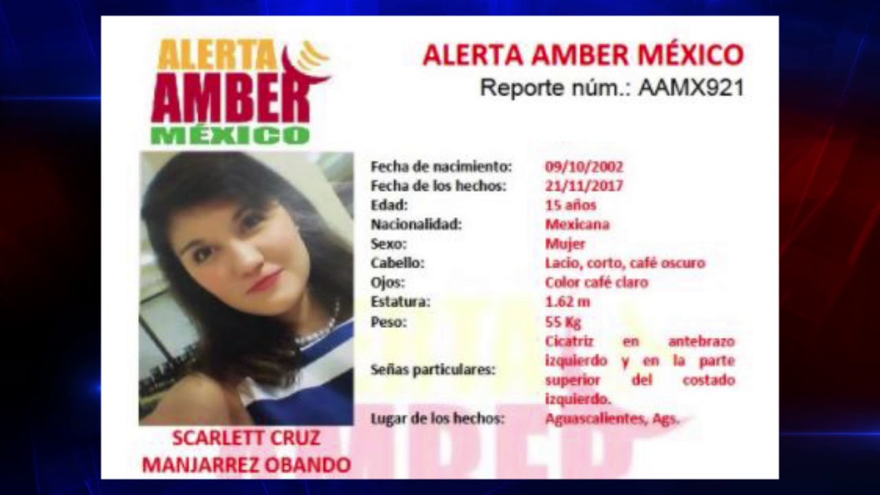 SE ACTIVA LA ALERTA AMBER EN MÉXICO - 26 NOV 2017 - YouTube