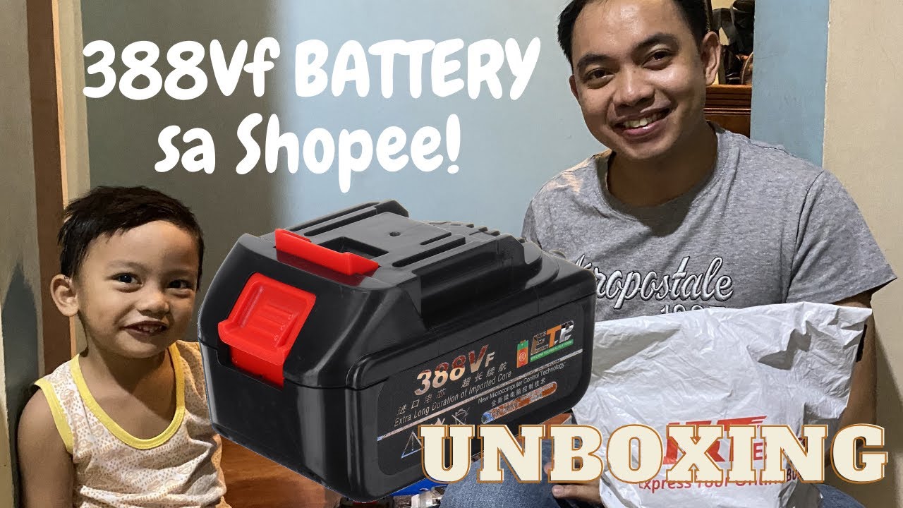 Unboxing - Drillpro replacement battery/388Vf from shopee - YouTube
