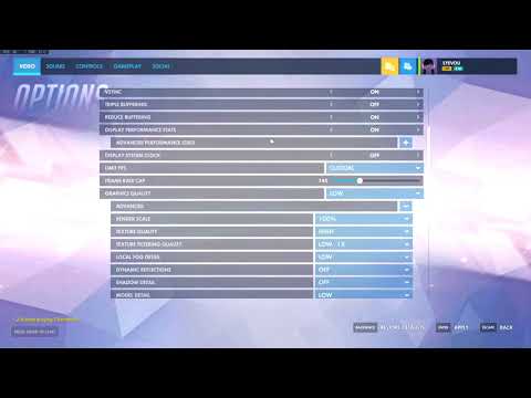 144fps video settings on a Radeon RX 590 || Overwatch Forum Help