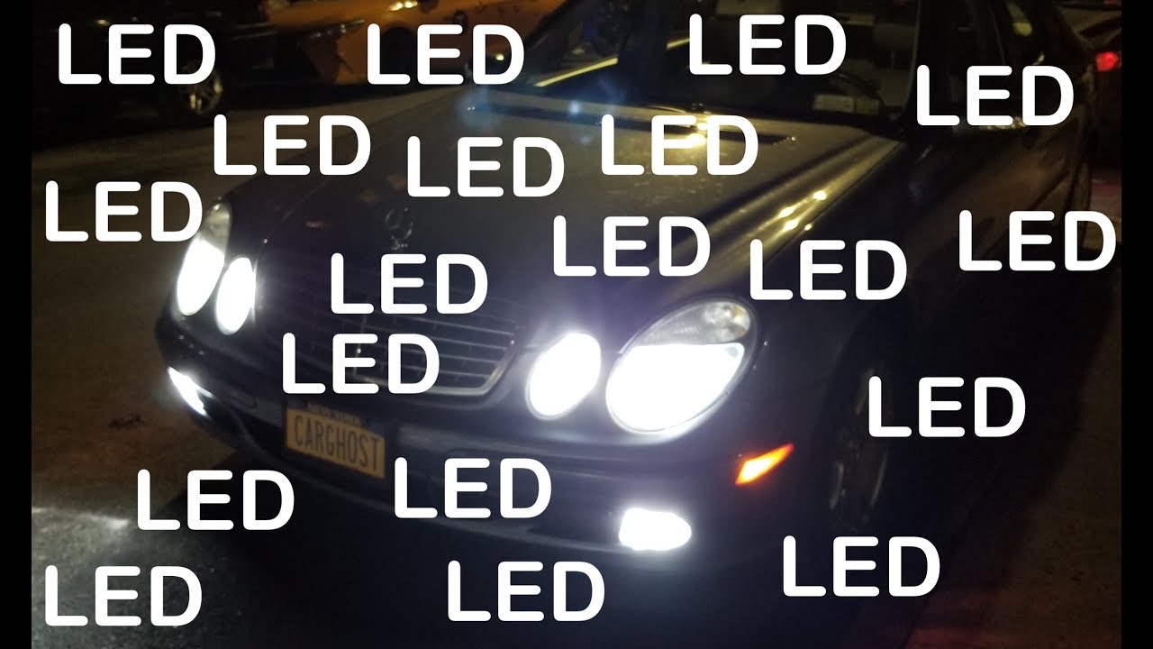 Almost Full LED Conversion on My Mercedes - YouTube