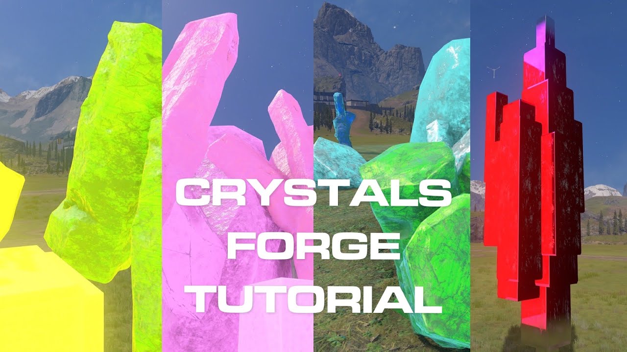 How to make Crystals, a Tutorial in forge - Halo Infinite - YouTube