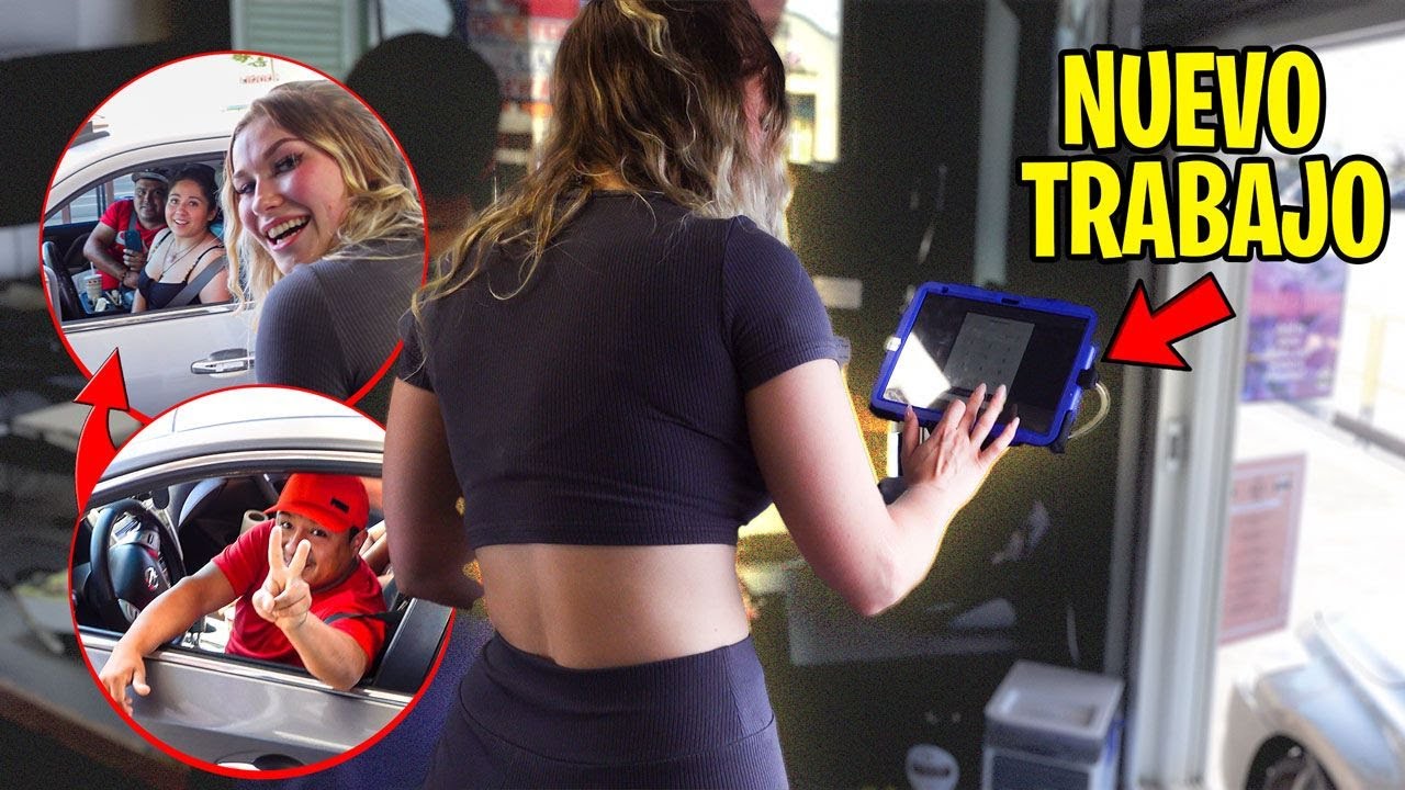 Primer día de la gringa EN SU NUEVO TRABAJO.. muchos seguidores ...
