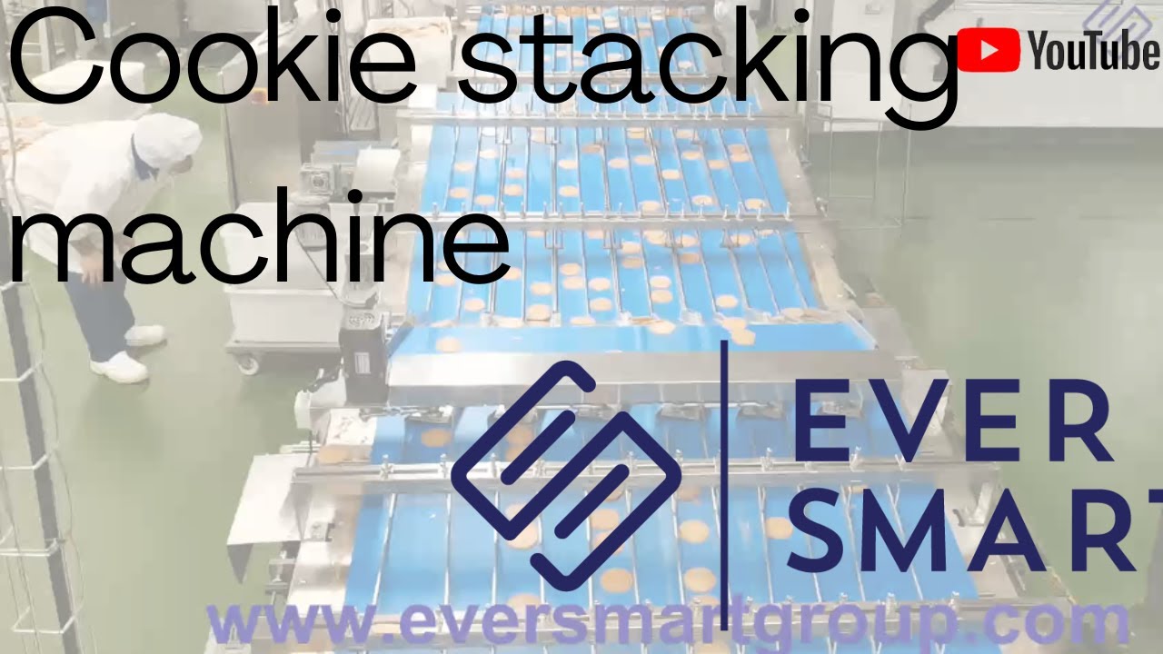 cookie stacking machine|biscuit stacking machine - YouTube