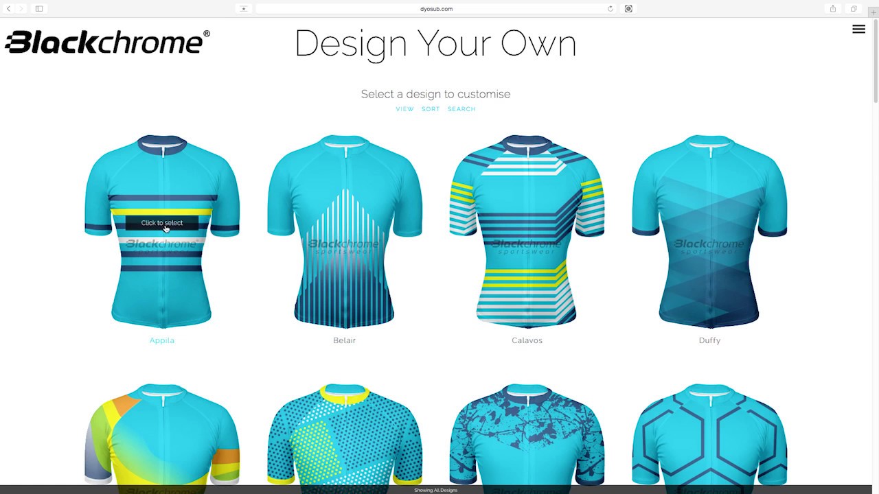 Design your own cycling kit with Blackchrome DYO. (USA) - YouTube