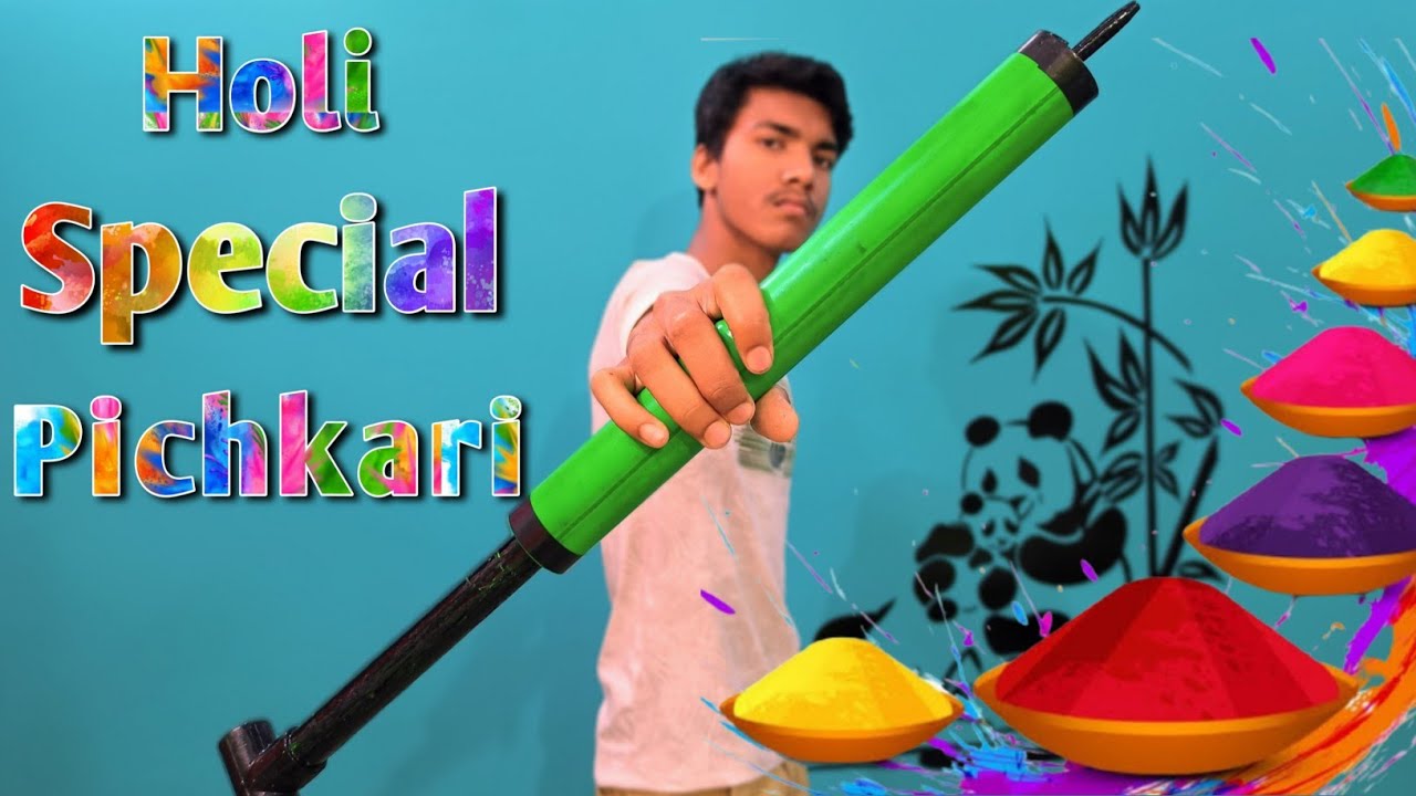How to make Holi pichkari at Home easy | Diy Holi special pichkari ...