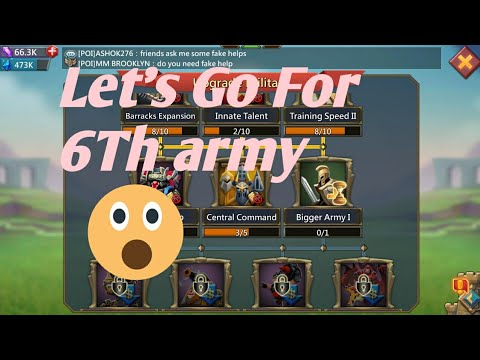 Lords mobile starting Bigger army I research |Lords mobile 6th army ...