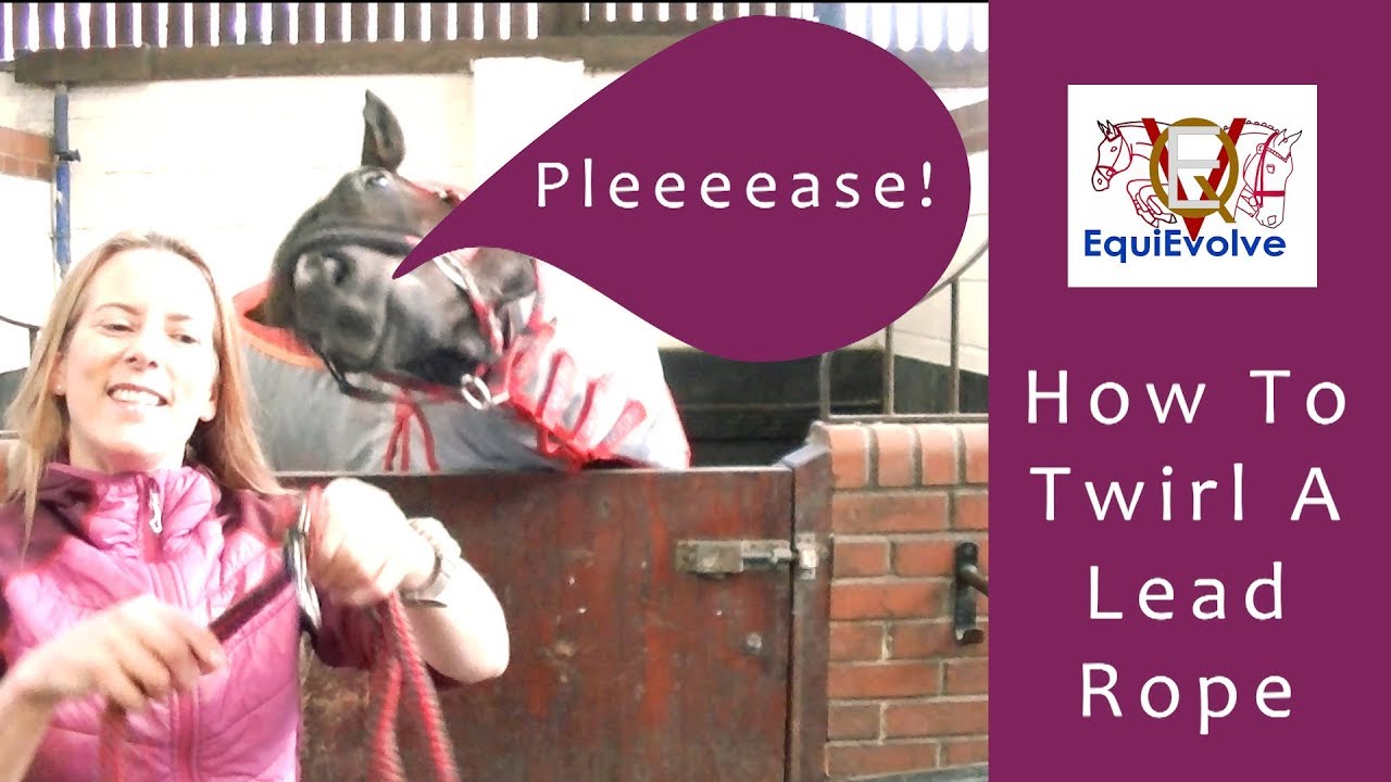 How To Twirl / Wind Up A Lead Rope - YouTube