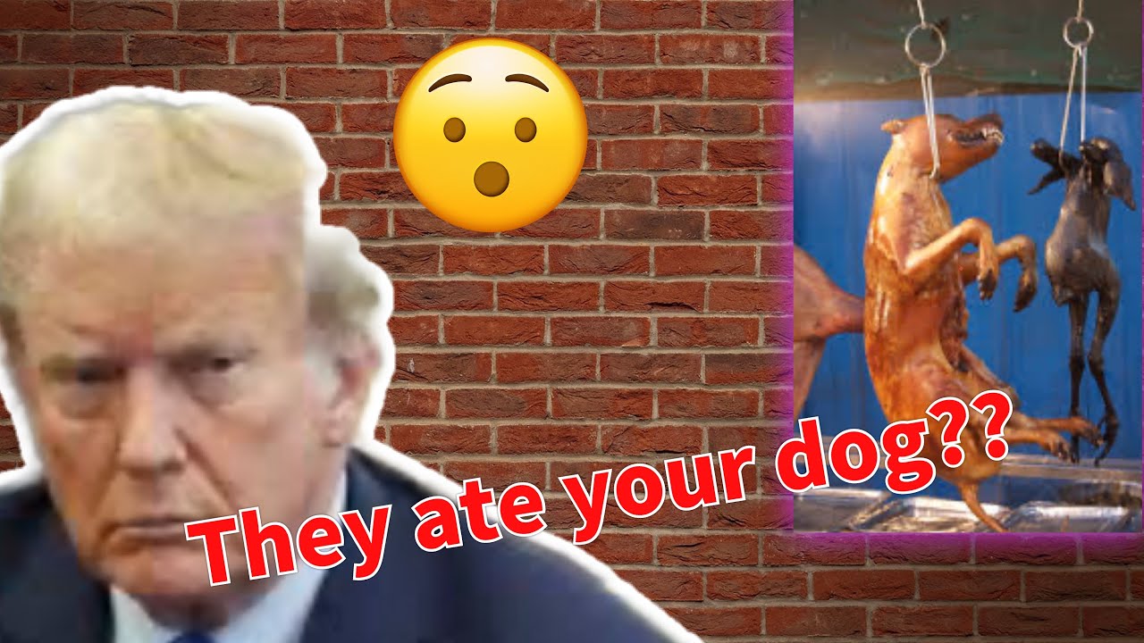 Donald Trump says They eating our pets? - YouTube