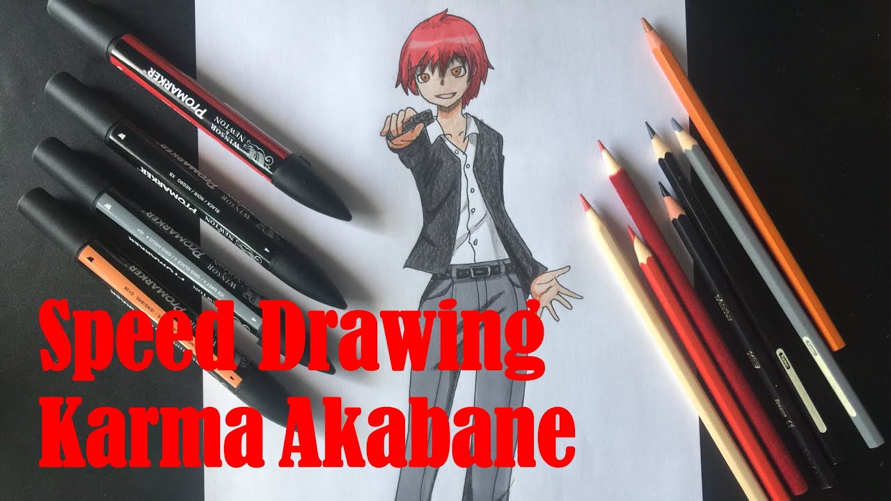 Speed Drawing : Karma [Assassination Classroom] - YouTube