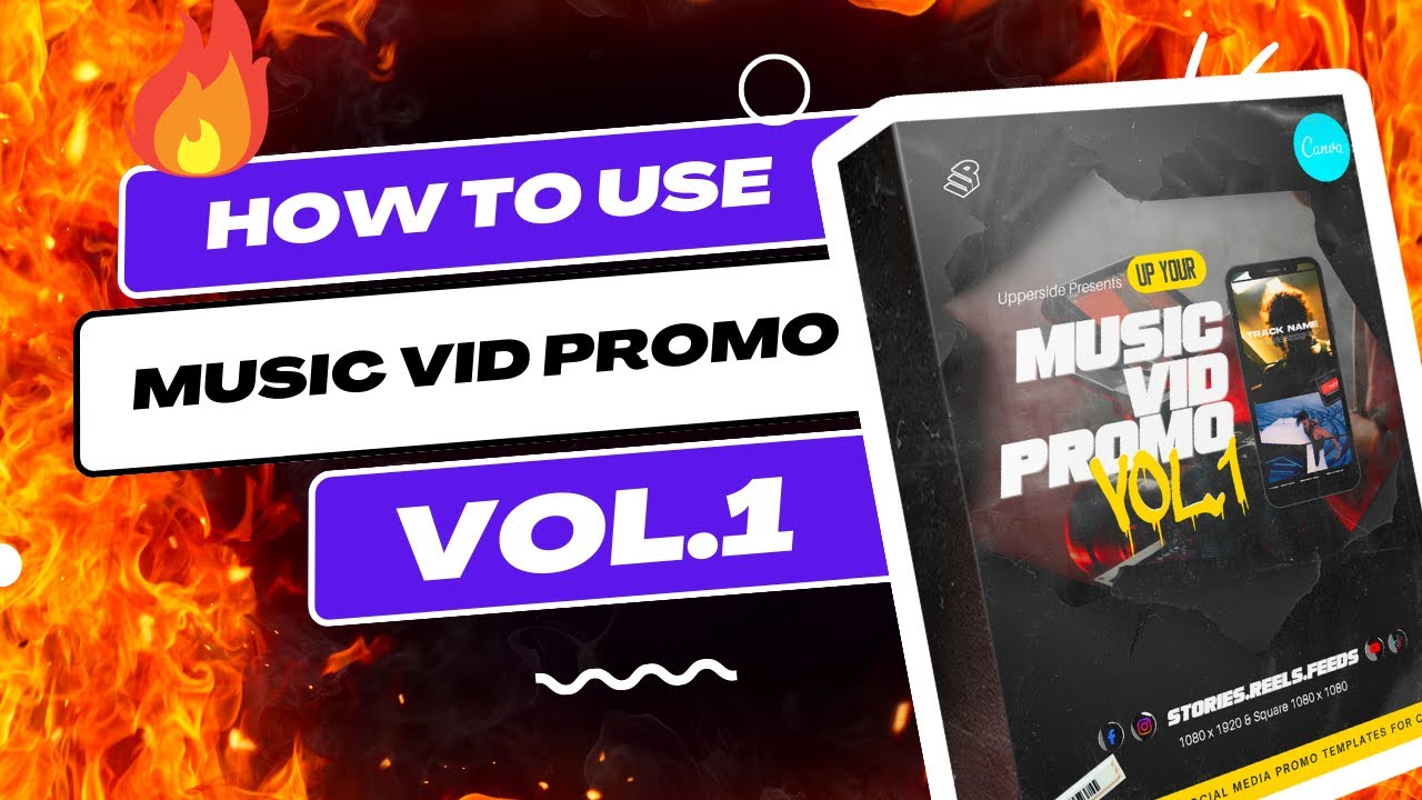 How To use Up Your Music Vid Promo Templates VOL.1 - YouTube