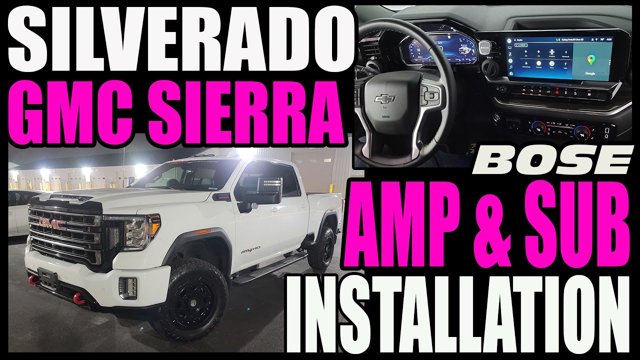 2019 -2024 CHEVY SILVERADO / GMC SIERRA / DURAMAX - AMP AND SUB INSTALL ...
