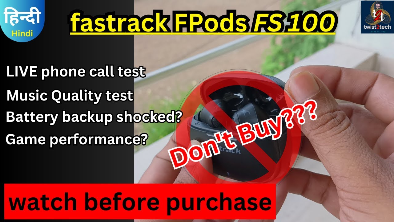 How good is Fastrack fpods fs100 #earbuds , fastrack fs100 worth the ...