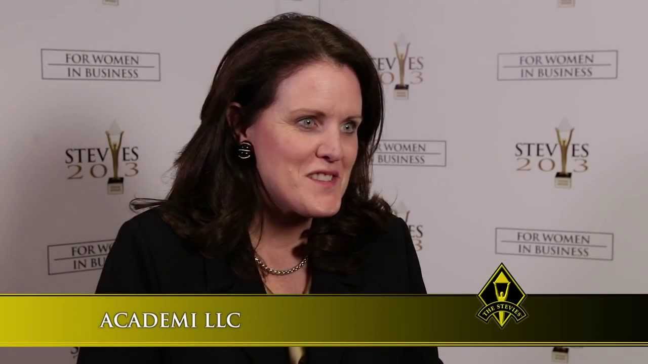 ACADEMI LLC wins at the 2013 Stevie Awards for Women in Business - YouTube