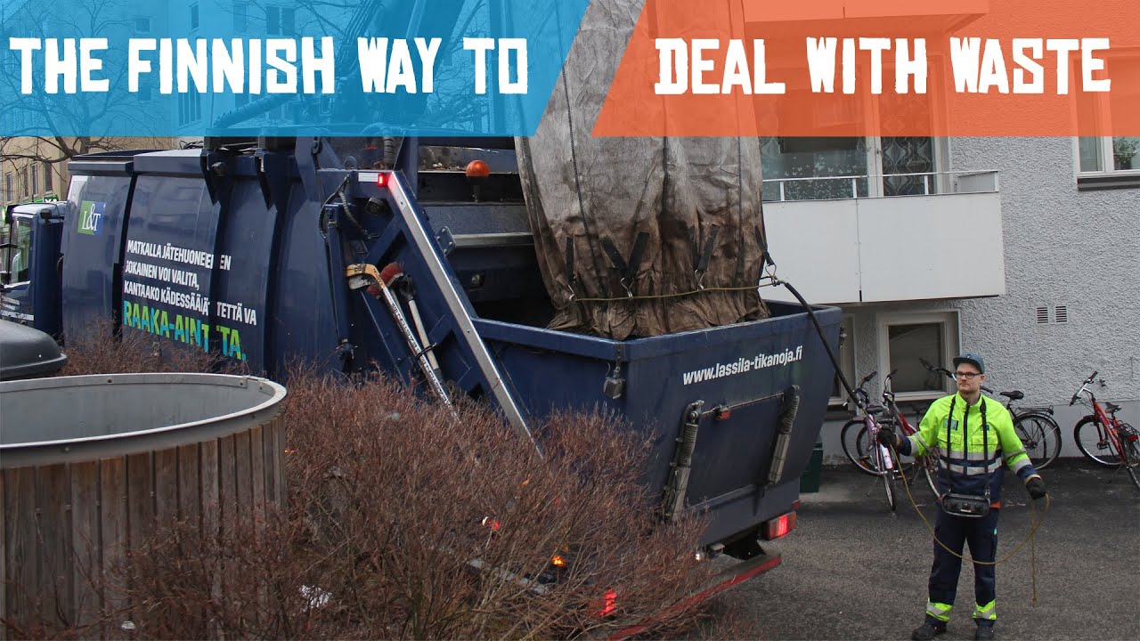 A walk around of a Finnish garbage truck - YouTube