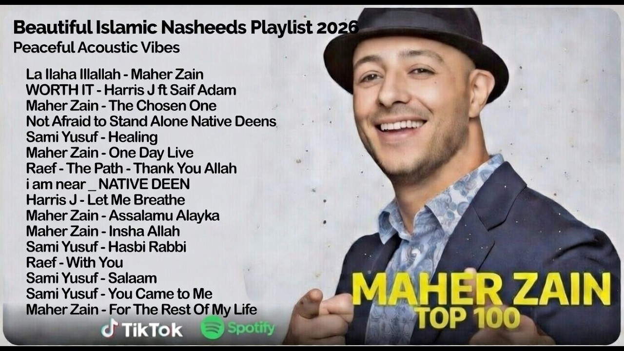 Best Islamic Nasheeds Playlist 2026 | Peaceful Acoustic Vibes | Maher ...