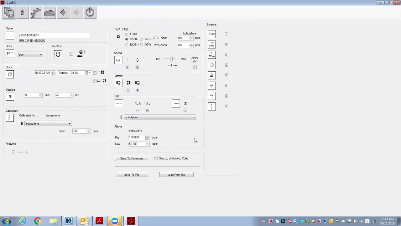 Overview of the Ion-Science Cub PC software settings - YouTube