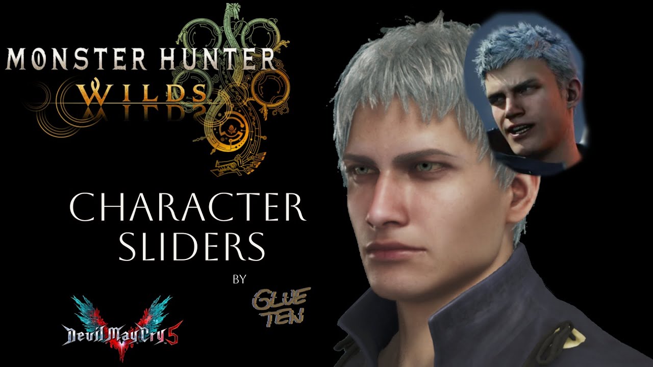 Monster Hunter Wilds character creation: Nero sliders (devilmaycry ...
