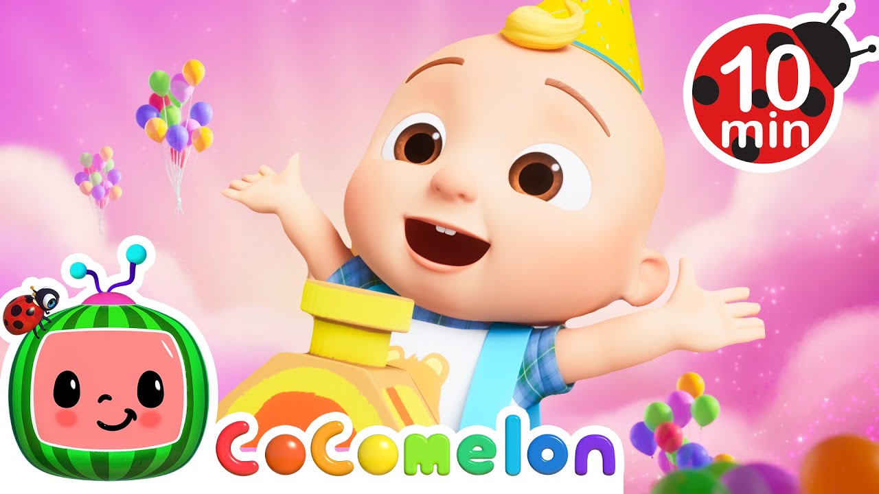 JJ's Happy Birthday Train Song! 🎂 Learn Emotions with CoComelon Nursery ...