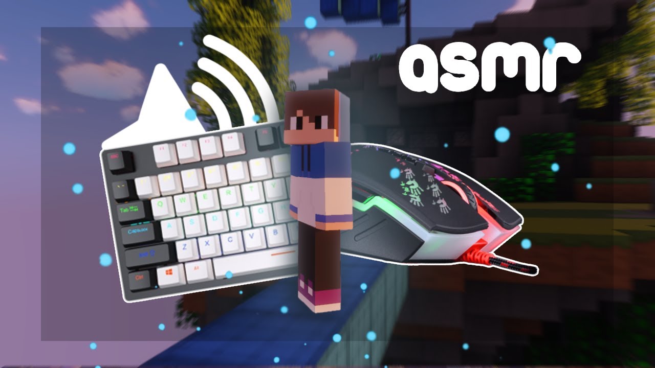 [4K/60FPS] Mouse + Keyboard Sounds ASMR | Hypixel Bedwars 4v4 - YouTube