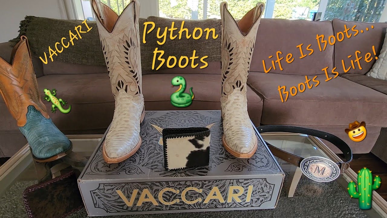 Vaccari Python Cowboy Boots - Follow-Up Thoughts - YouTube