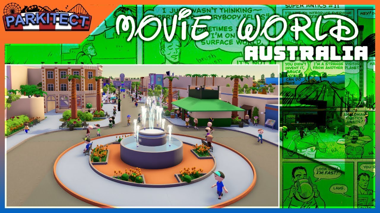 Movie World Australia | Parkitect Cinema 4Kᵁᴴᴰ - YouTube