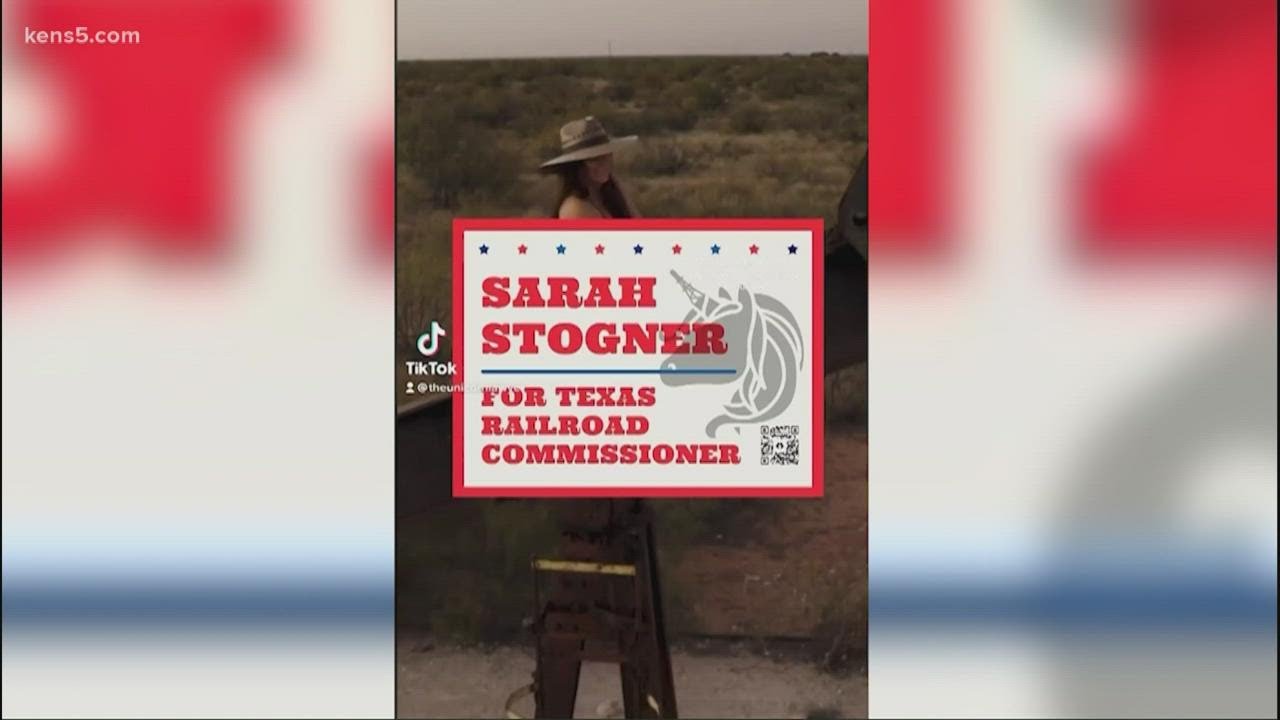 Candidate for Texas Railroad Commission poses seminude atop oil pump ...