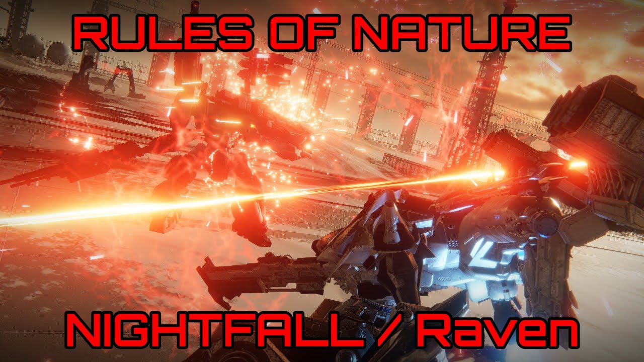 Armored Core 6 - NIGHTFALL/Raven Boss Fight - Rules Of Nature. - YouTube