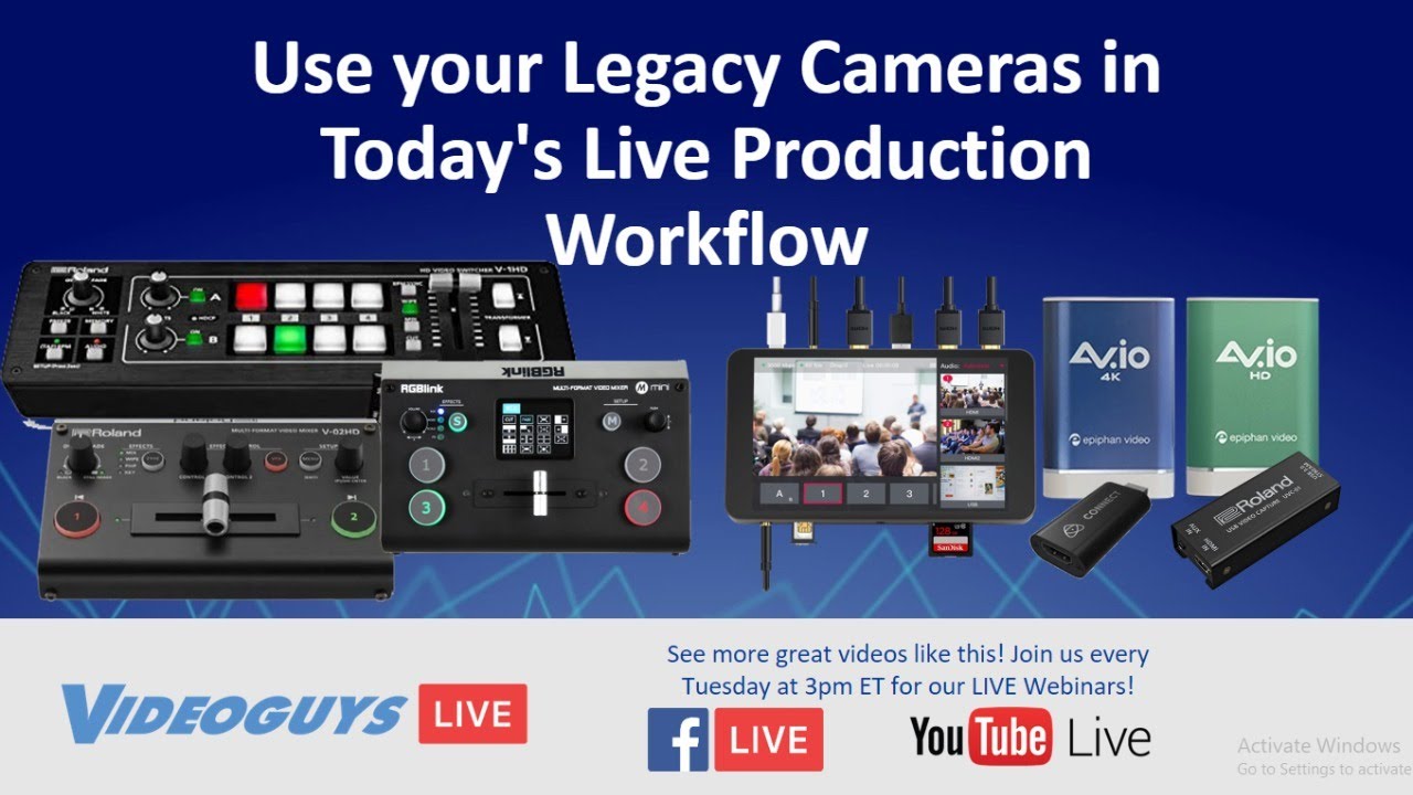 Use your Legacy Cameras in Today's Live Production Workflow - YouTube