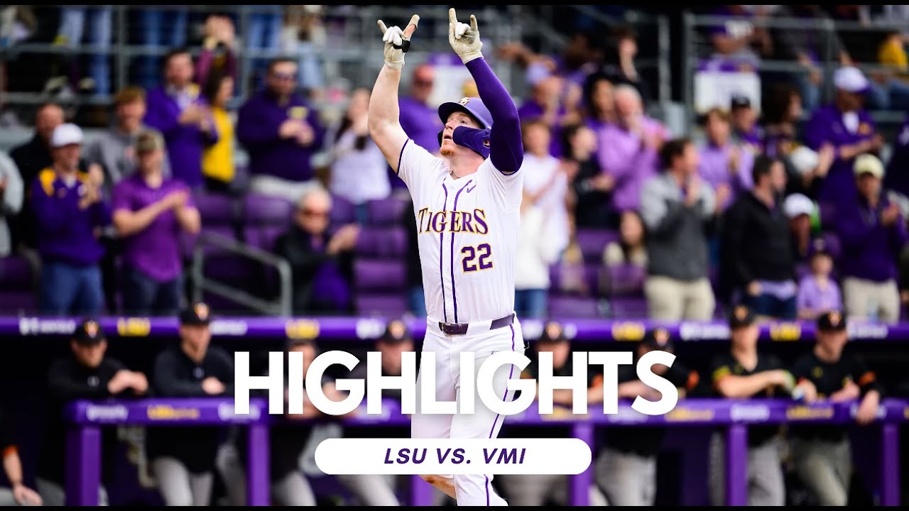 LSU Baseball Opening Day Highlights | Tigers Defeat VMI 11-8 - YouTube
