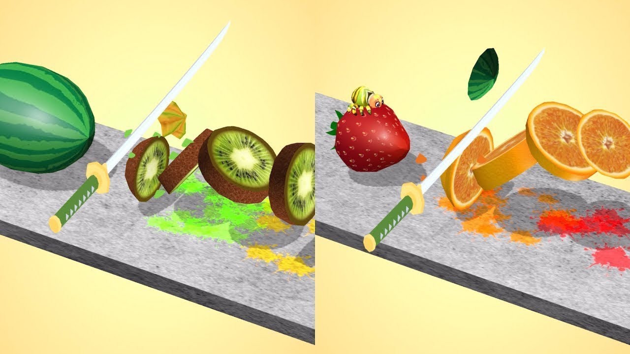 Fruit Slicer! Very Satisfying And Relaxing ASMR Slicing Game - YouTube