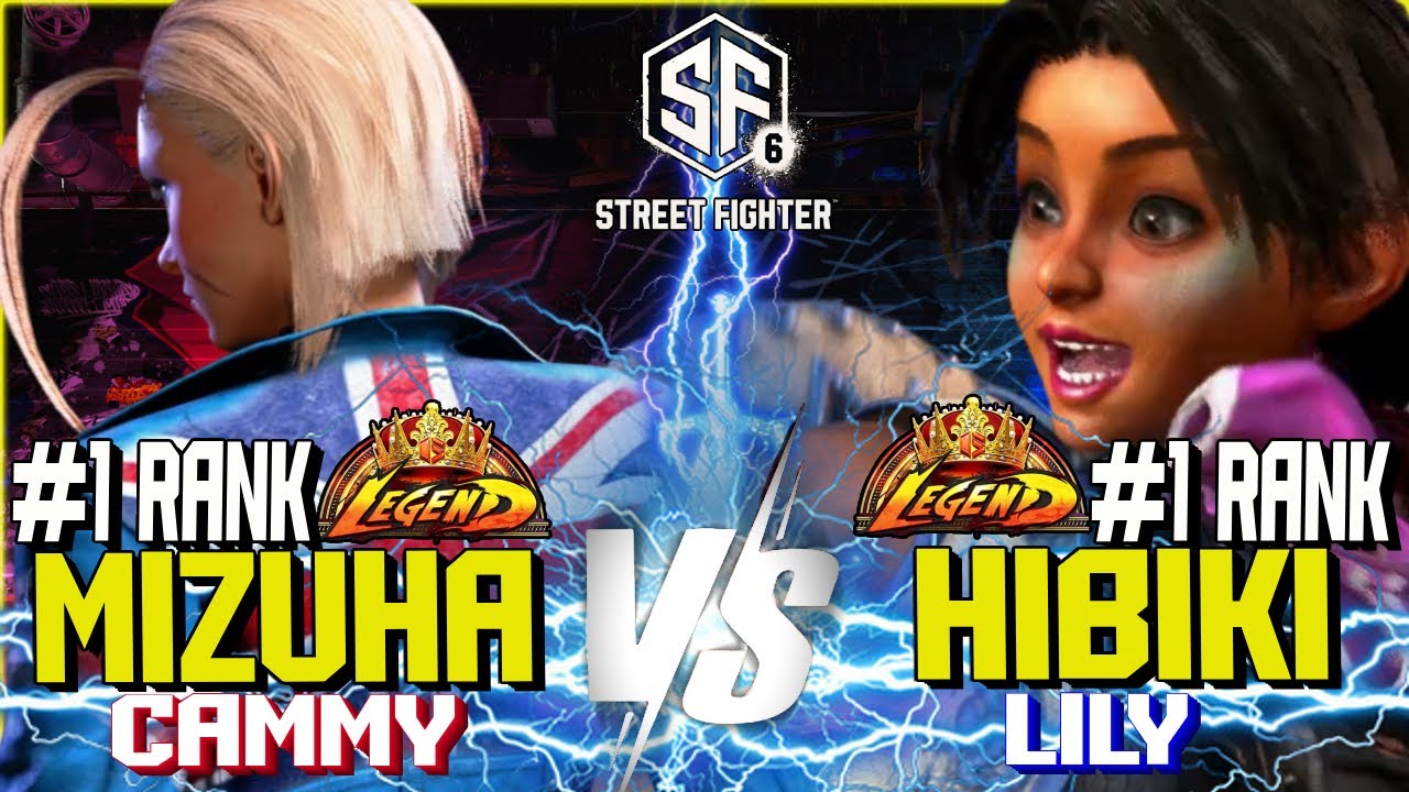 SF6 Mizuha (1 Ranked Cammy) vs Hibiki (1 Ranked Lily) SF6 High Level ...