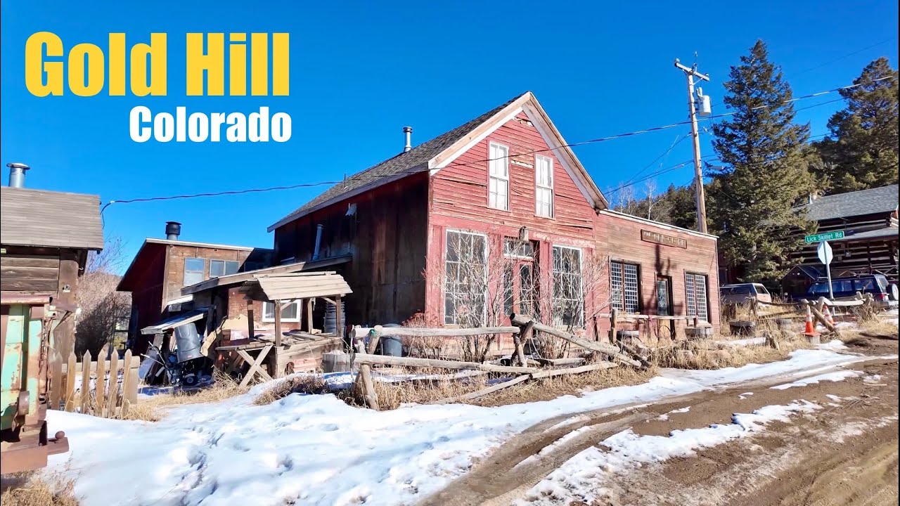 Gold Hill, Colorado - Historic Prospector Town - 4k Snowglobe - YouTube