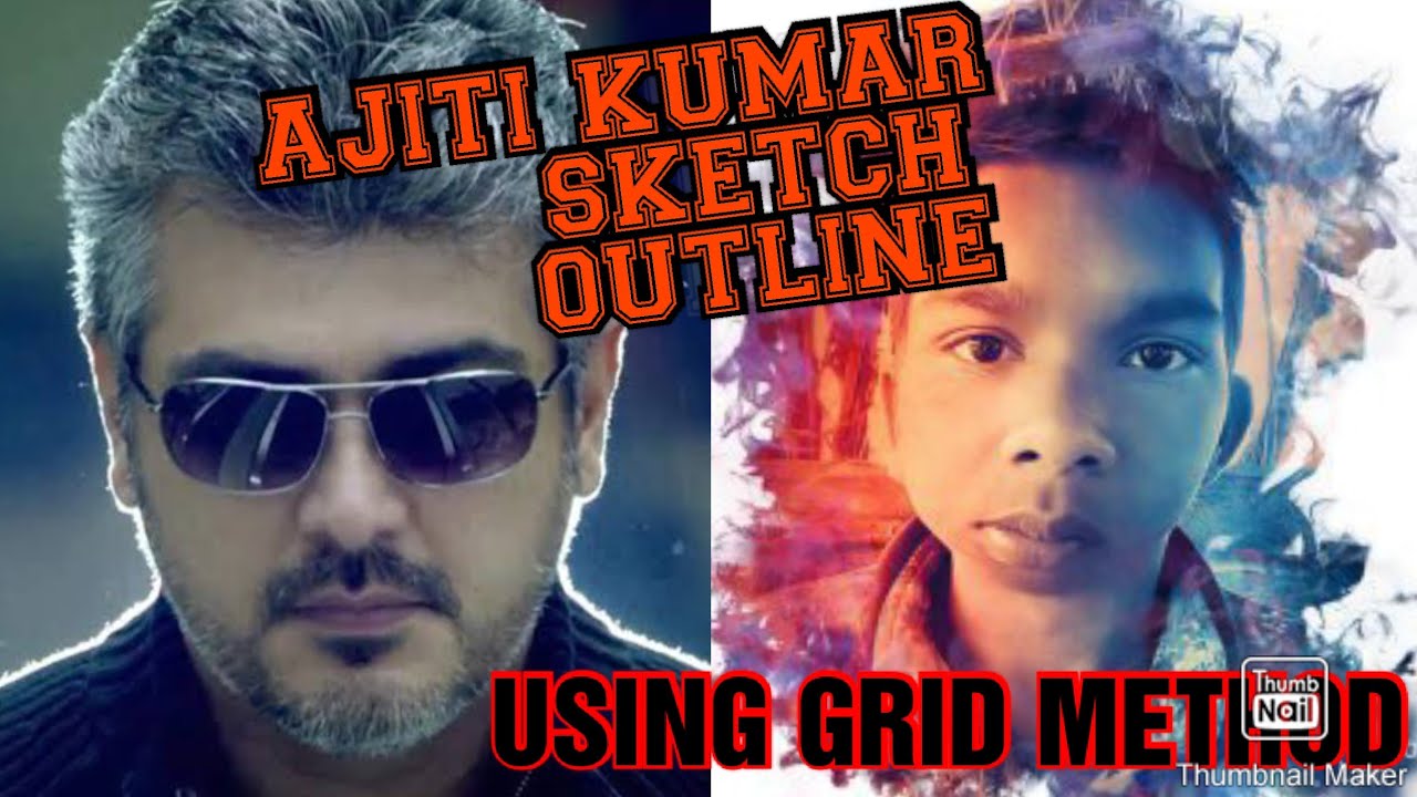 #Ajit Kumar#outline#how to draw step by step Ajit Kumar sketch outline# ...