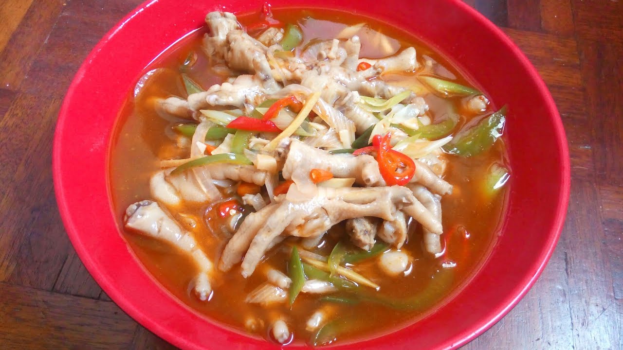 Chicken Feet In Chili Sauce | Adidas Ng Manok Kayo Jan - YouTube